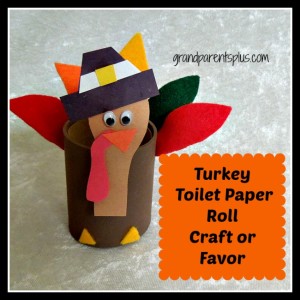 Turkey Toilet Paper Roll CraftGrandparentsPlus.com