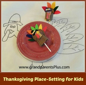 Thanksgiving Place Setting for ChildrenGrandparentsPlus.com